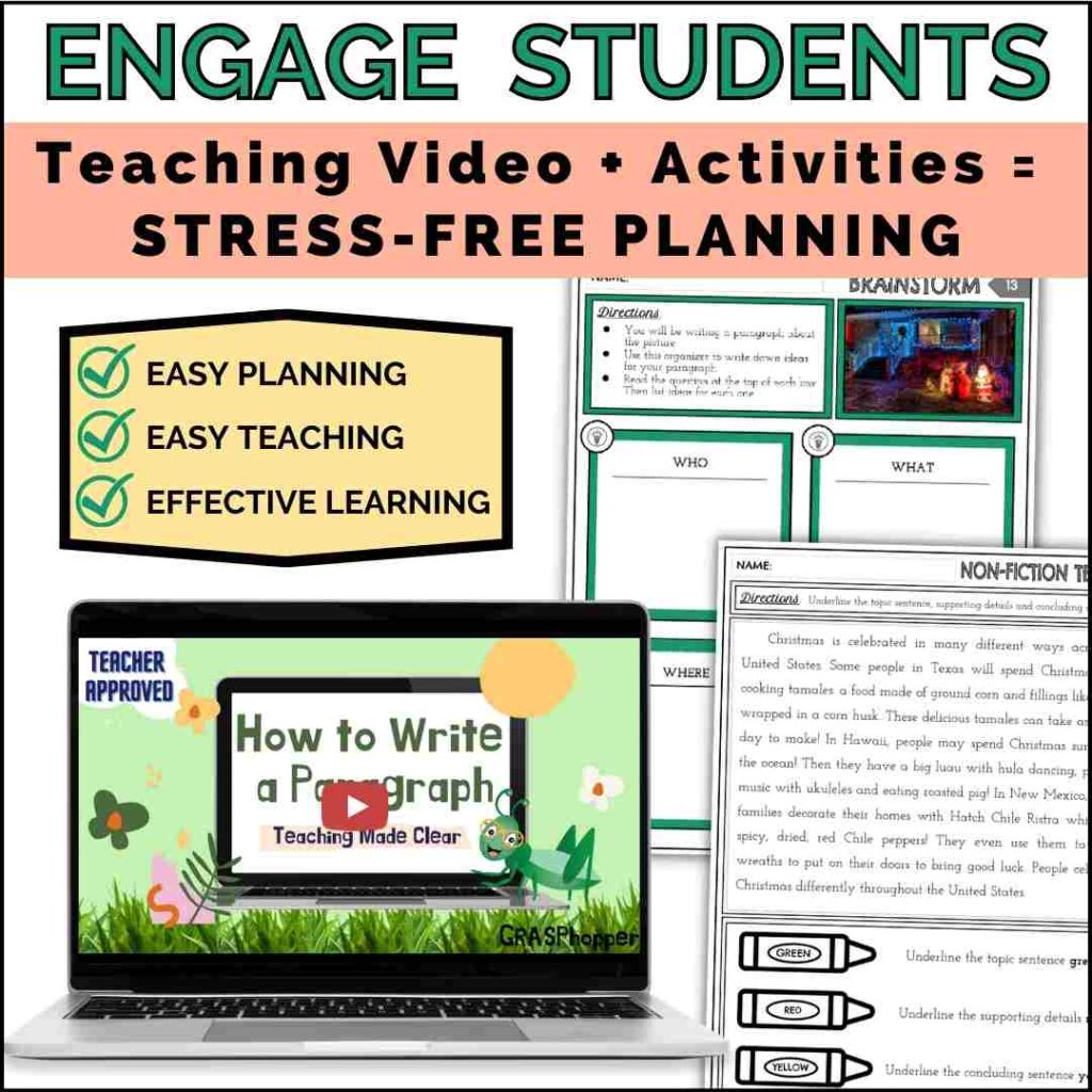 Christmas Paragraph Writing Prompts and Activities - GRASPhopper Learning