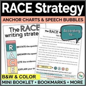 How to Create a RACE Strategy Anchor Chart That Helps Students ...